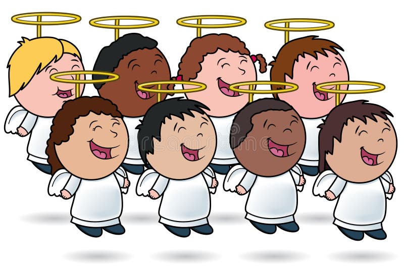 Angelic Kid s Choir stock vector. Illustration of boys - 10777082