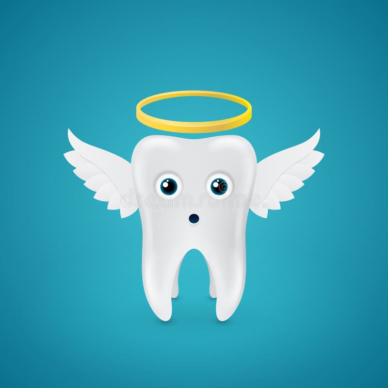 Angel dental hygiene stock vector. Illustration of care - 35736791