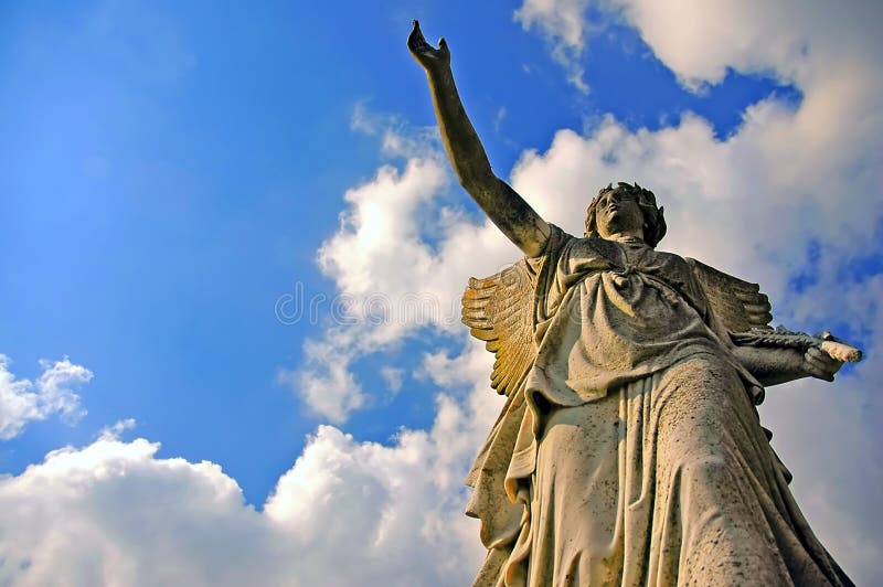 Angelic victory statue stock image. Image of achieve, result - 2786069