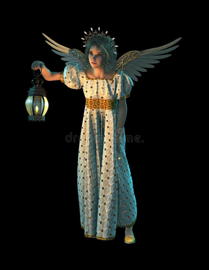 Angelo di Natale CA, CG 3D illustrazione di stock. Illustrazione di ...