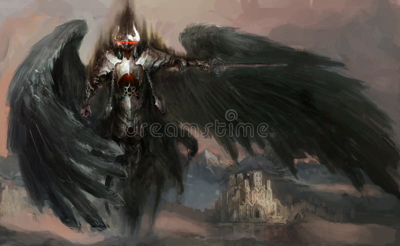 Angelo della morte illustrazione di stock. Illustrazione di scuro ...