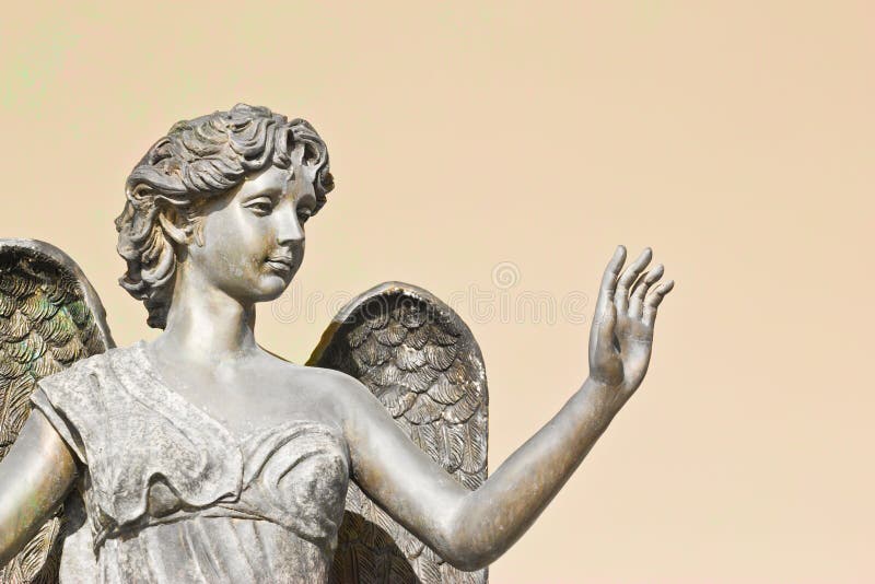 Angelo custode immagine stock. Immagine di scultura, idolo - 37409169