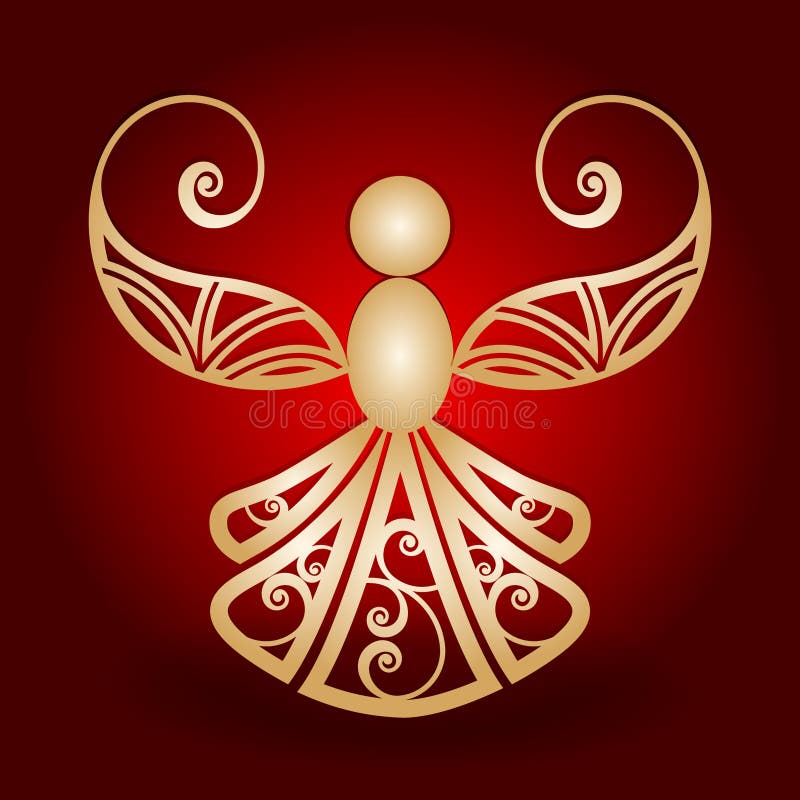 Angelo di natale illustrazione vettoriale. Illustrazione di differente ...