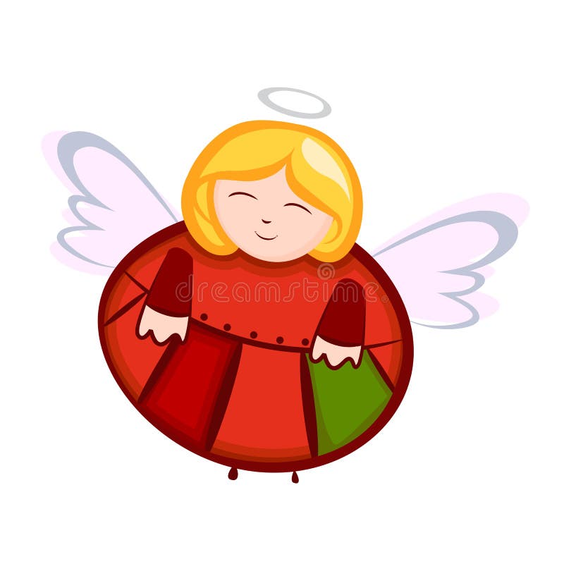 Angelo di natale illustrazione vettoriale. Illustrazione di mascherina ...