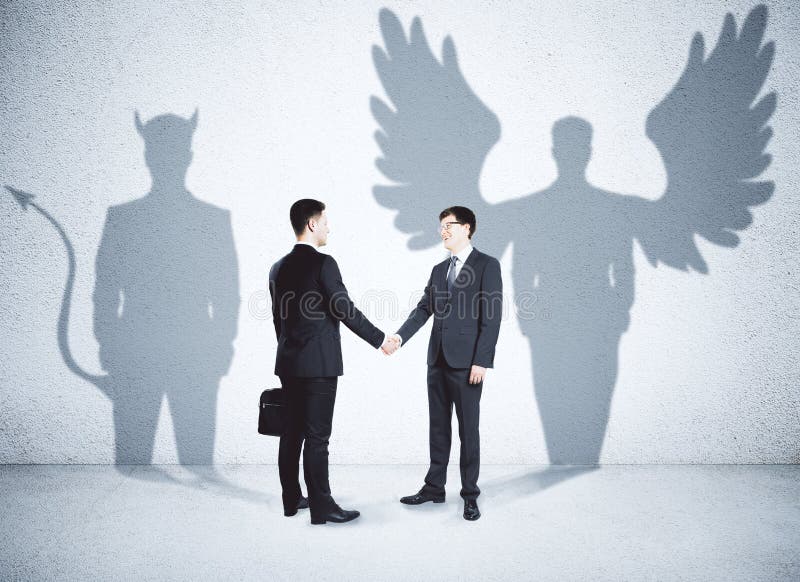 Angelo e demone immagine stock. Immagine di angelo, stagione - 50407