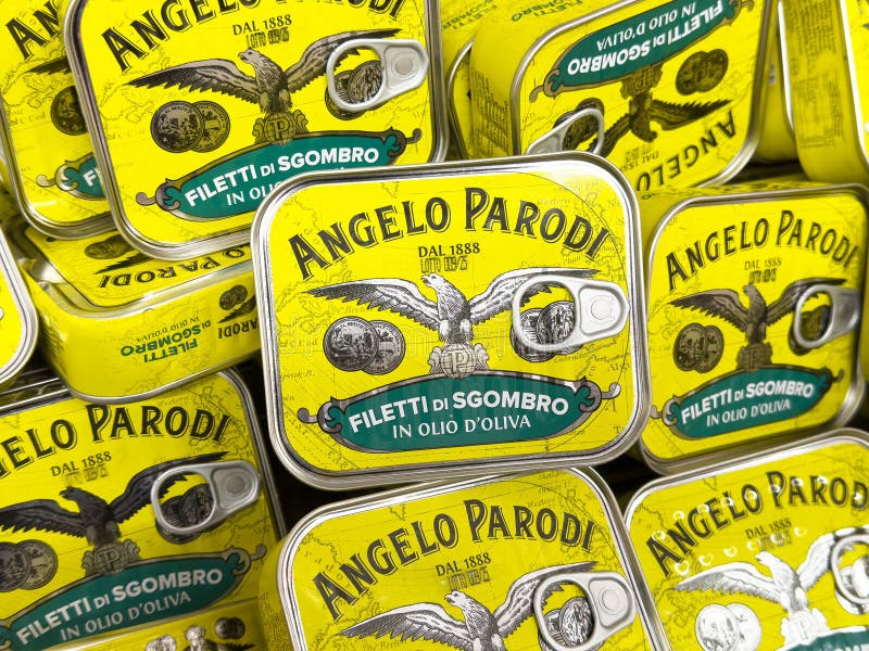 Angelo Parodi Mackerel Fillets in Olive Oil - Iconic Yellow Packaging ...