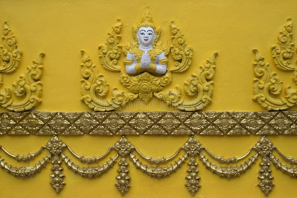 Angelo Sulla Parete Del Tempio Fotografia Stock - Immagine di antico ...