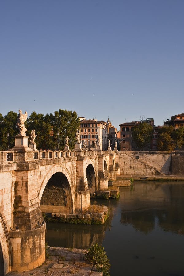 Angels Bridge stock image. Image of rome, ponte, angelo - 23543793