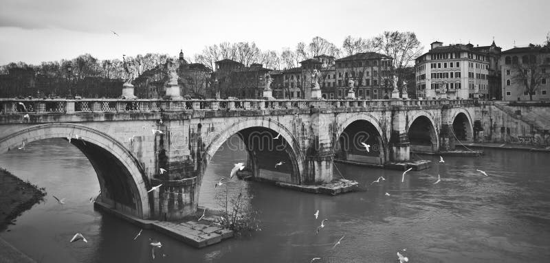 Angels bridge stock photo. Image of tiber, rome, destinations - 50934098