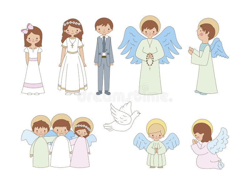 Sacrament of Confirmation Cartoons Stock Vector - Illustration of ...