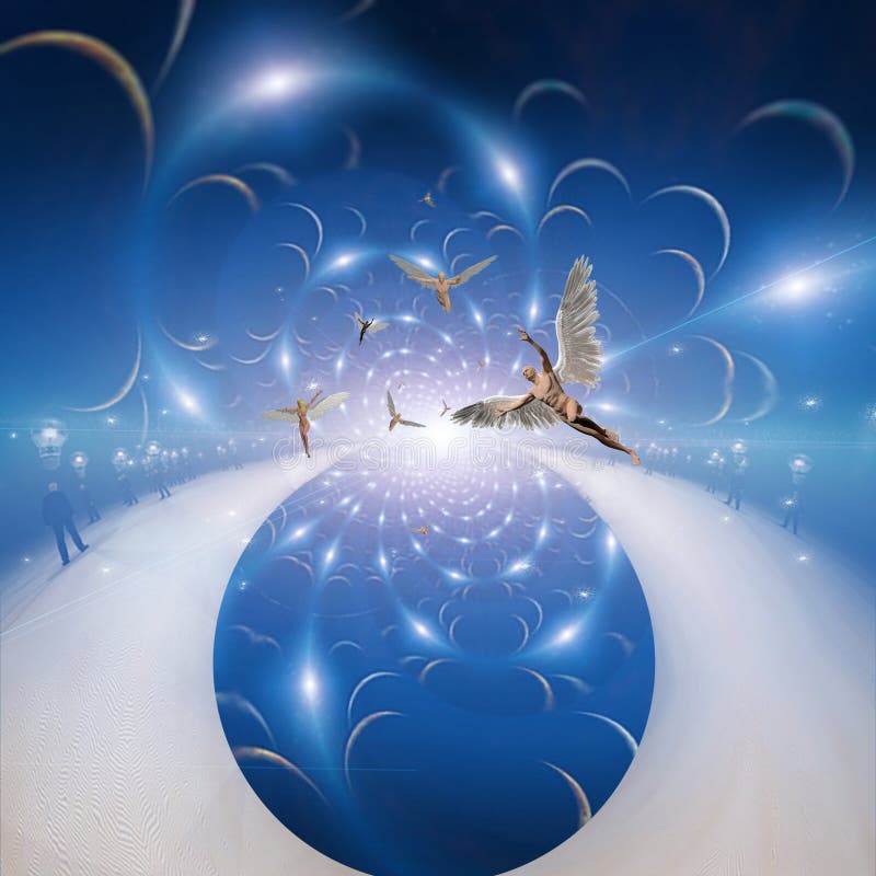 The Way To Eternity - Spiritual Surreal Art Stock Illustration ...