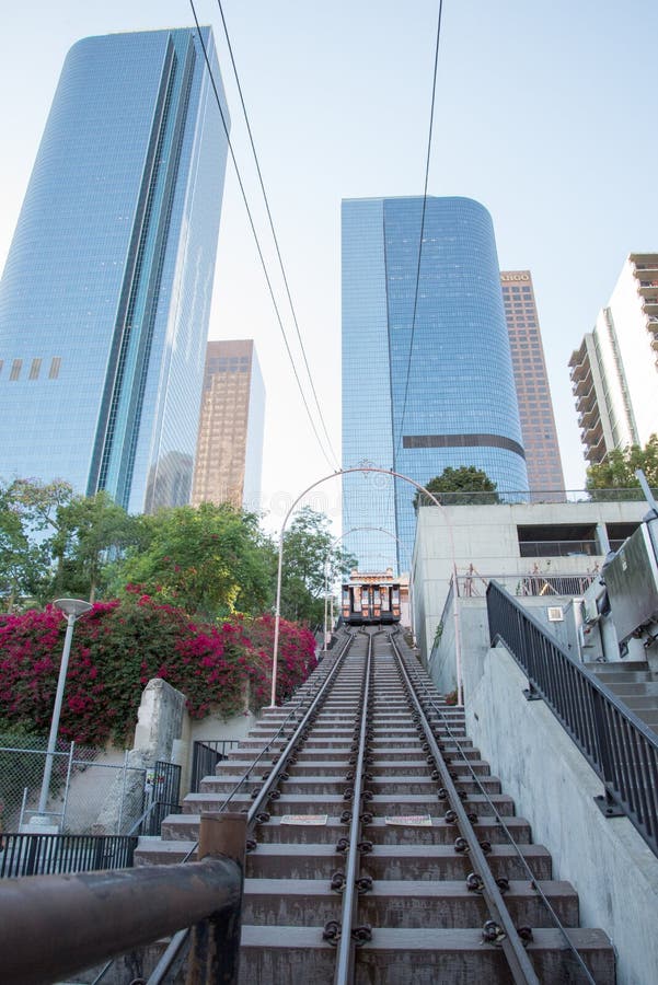 Angels Flight Rail Way stock photo. Image of trolley - 89431636