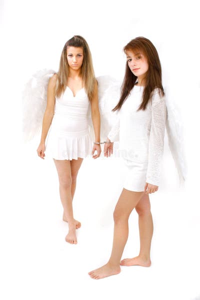 Angels in Handcuffs stock image. Image of arms, purity - 1420449