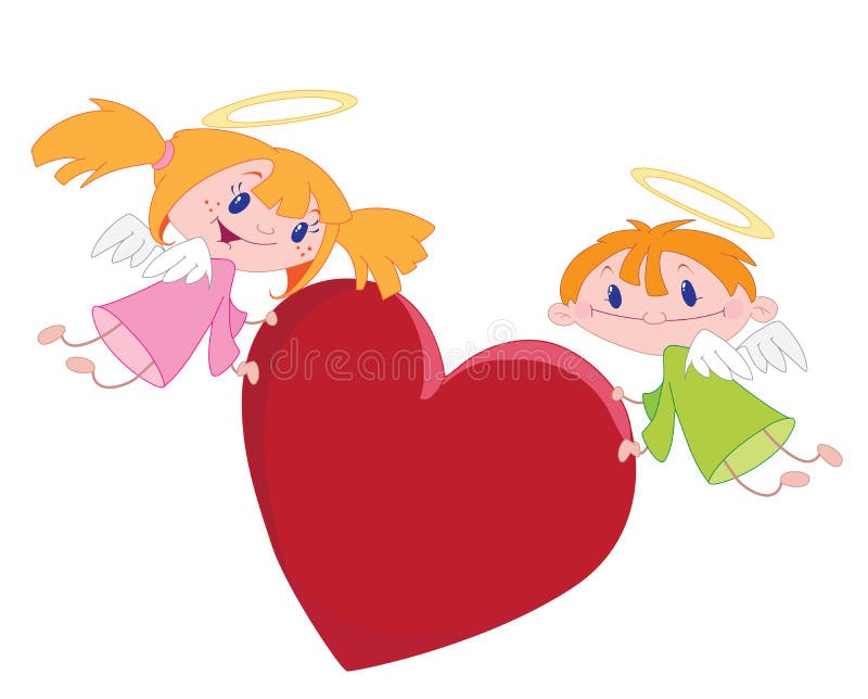 Baby Angel and Devil. stock vector. Illustration of young - 16890233