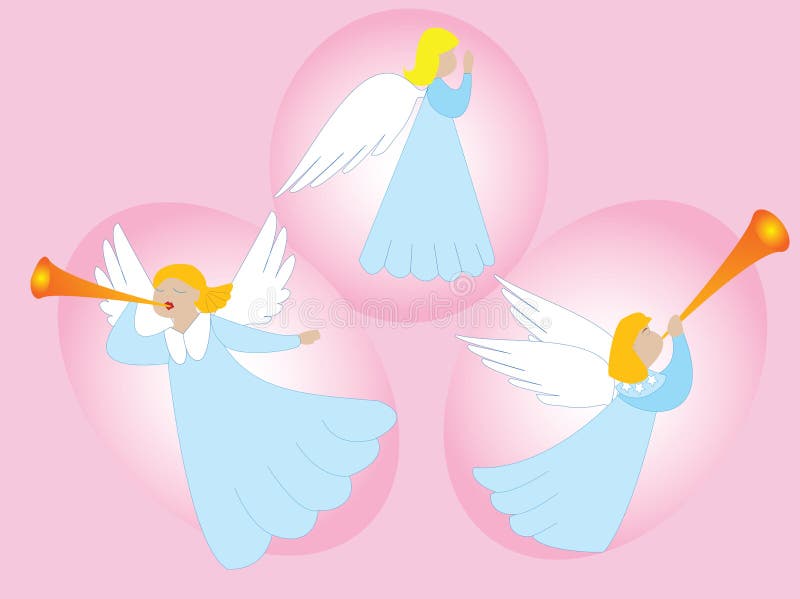 Angels making music stock vector. Illustration of blond - 1873089