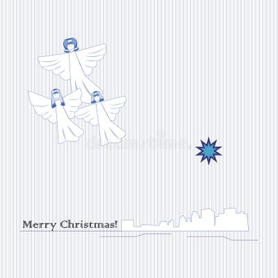Angels over Bethlehem stock vector. Illustration of stripe - 34156665