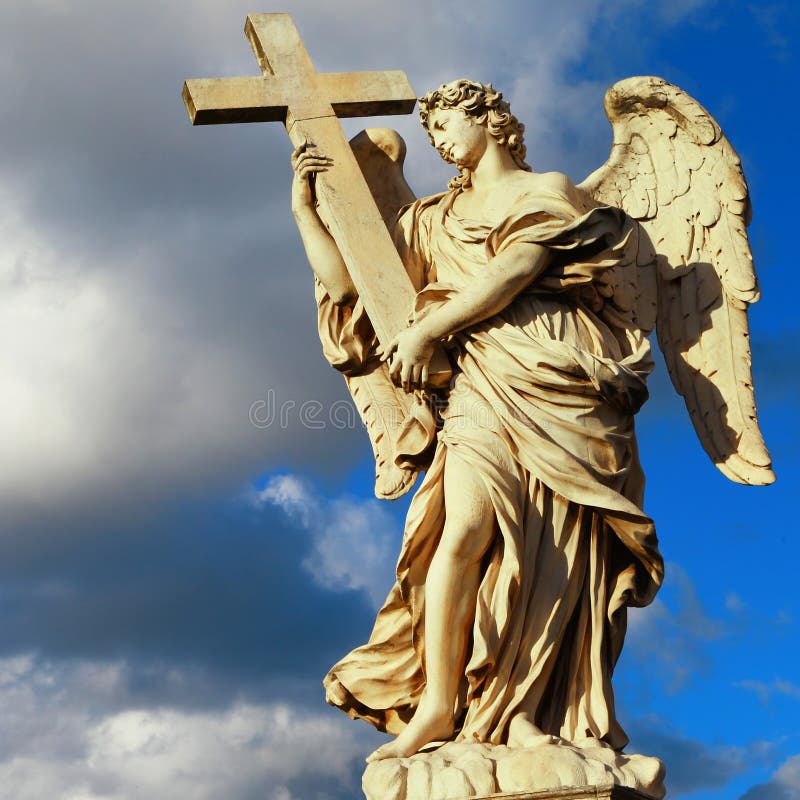 Religious statue from Rome stock image. Image of italy - 8803767