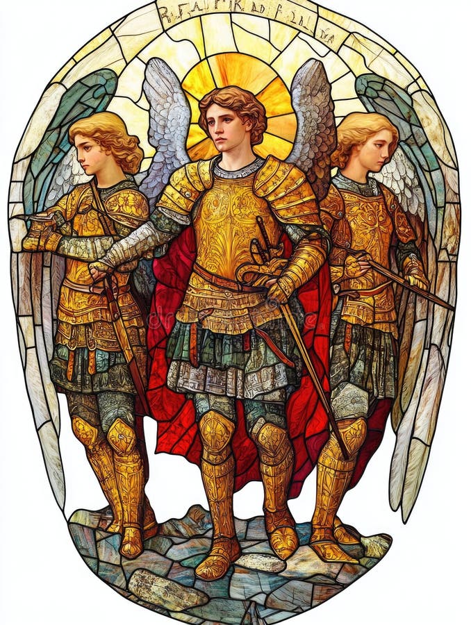 Angels Stained Glass stock image. Image of heavenly - 376936739