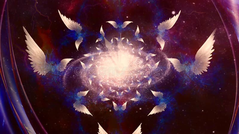 Angels in space stock footage. Video of galactic, life - 169109446