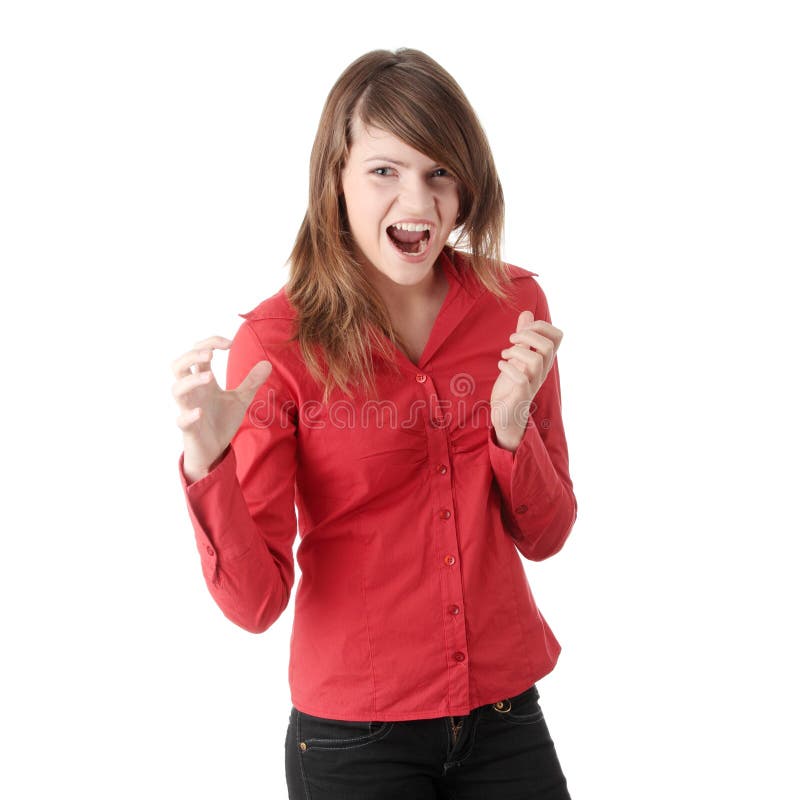 Anger stock image. Image of face, eyes, gorgeous, pose - 12154669