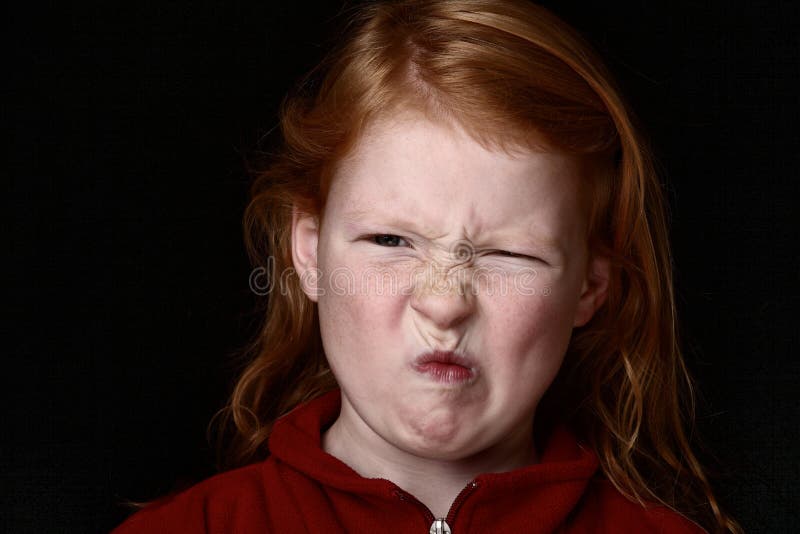 Cute, Exasperated Little Girl Stock Photo - Image of expression ...