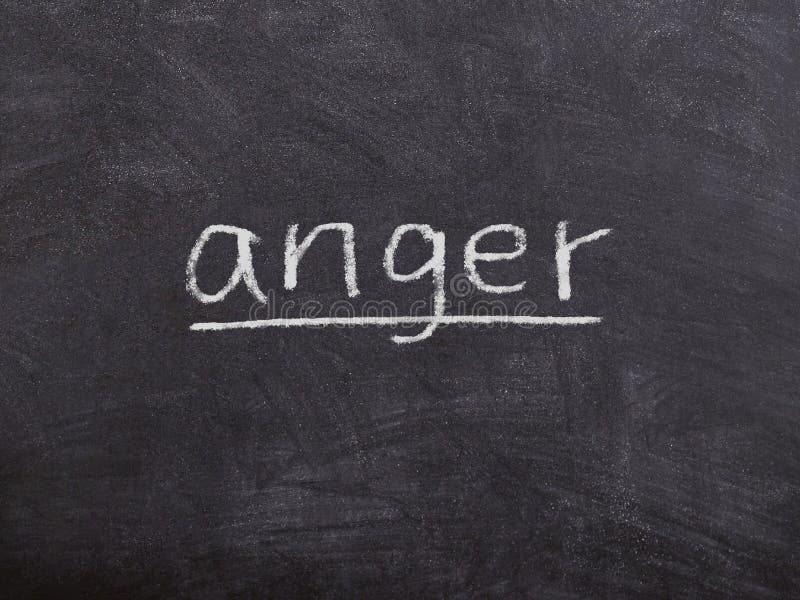 Anger Word Cloud on Grey Background Stock Photo - Image of upset ...