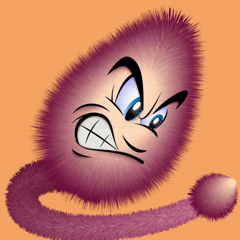 Anger on the face. stock vector. Illustration of character - 256661545