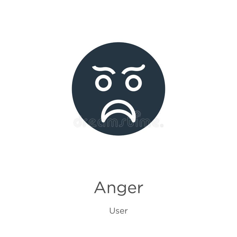 Anger Icon Vector. Trendy Flat Anger Icon from User Collection Isolated ...