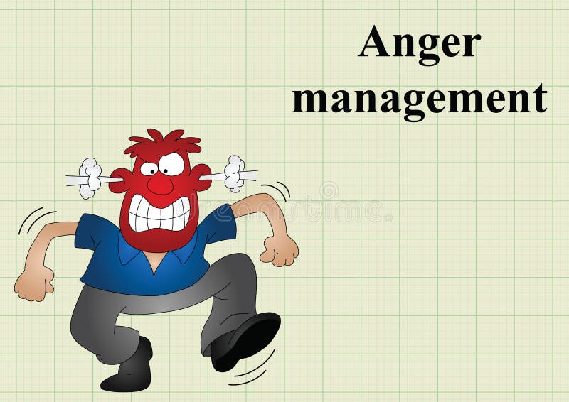 Anger management stock vector. Illustration of grid, fume - 74746779