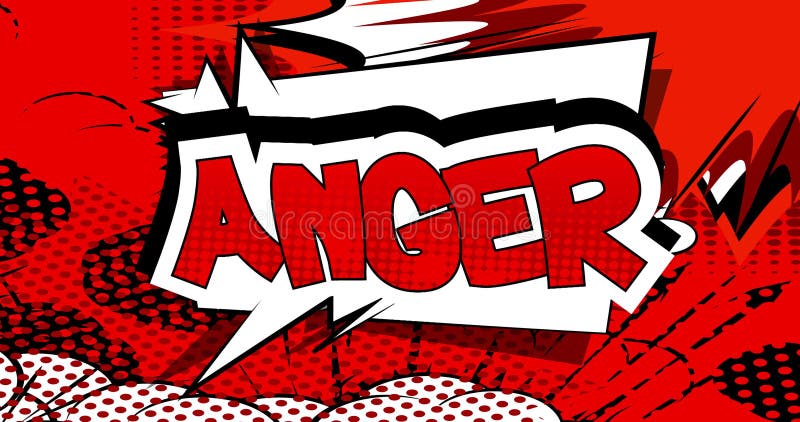 Anger. Motion Poster. Comic Book Word Text Moving Back and Forth Stock ...