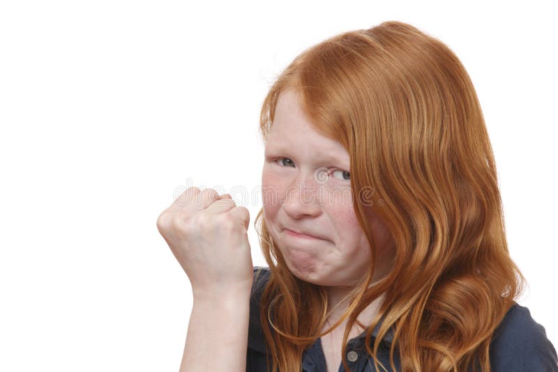 Unhappy freckle faced girl stock image. Image of frustrated - 5217921