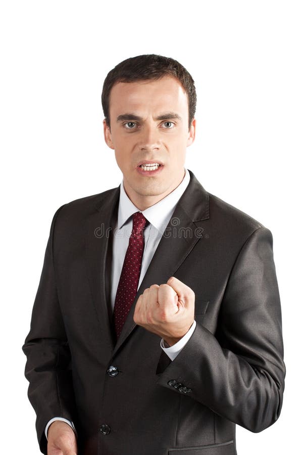 Angry business man stock image. Image of suit, expression - 51601615