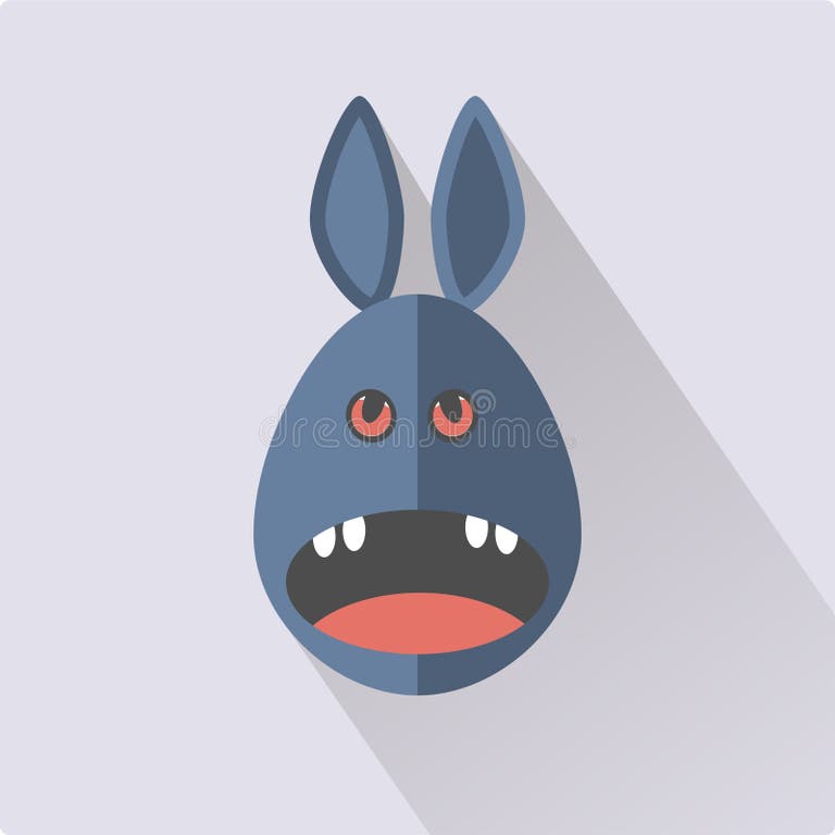 Anger Stress Monster Flat Icon Stock Vector - Illustration of ...