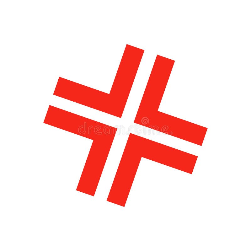 A Red Mark Representing the Emotion of Anger. Vector. Stock Vector ...