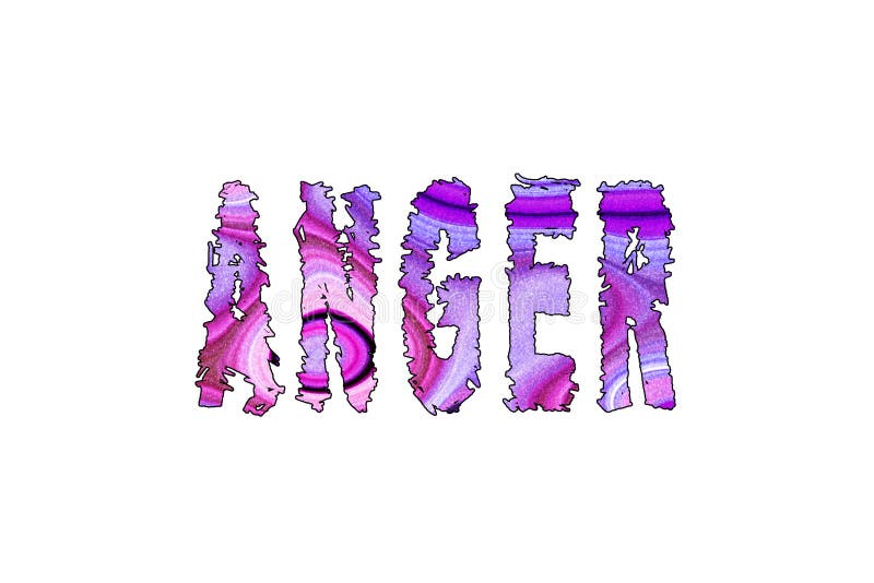 Anger Word, Banner, Poster and Sticker Stock Illustration ...