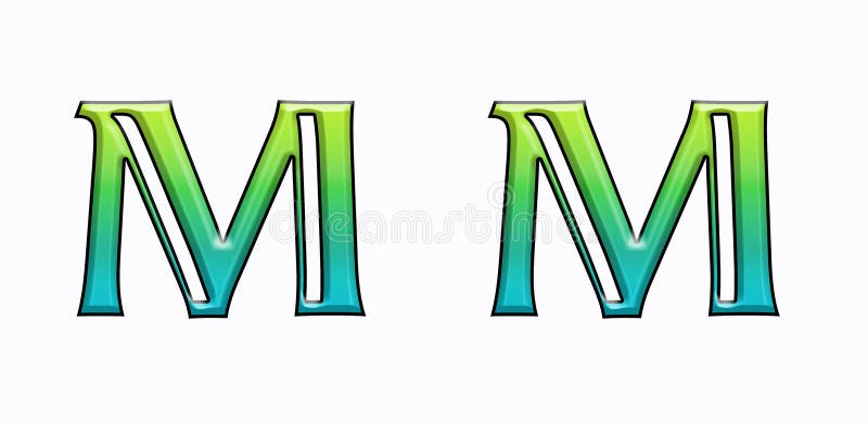 Angie Inline Open Gradient Sans Serif Alphabet Letters Calligraphy ...