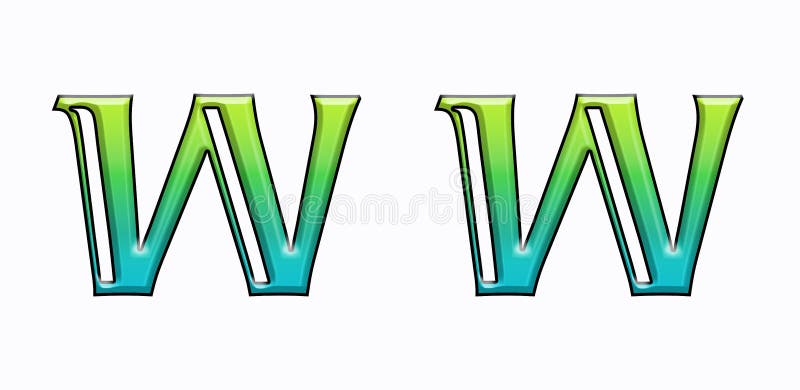 Angie Inline Open Gradient Sans Serif Alphabet Letters Calligraphy ...