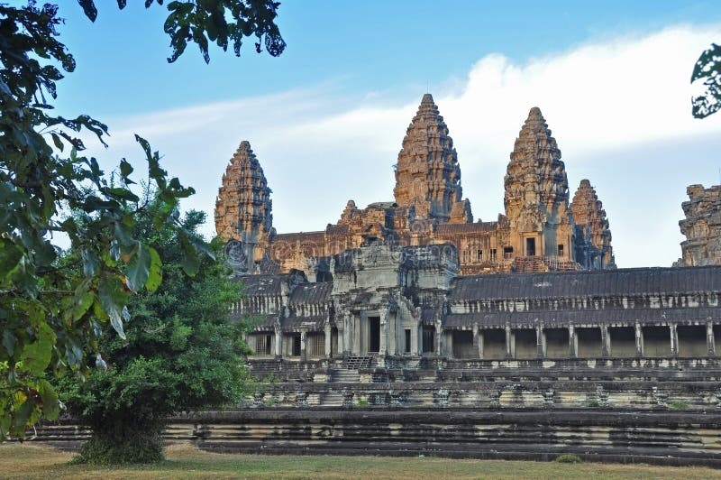 Angkar Wat stock photo. Image of eastern, masonry, angkor - 40142976