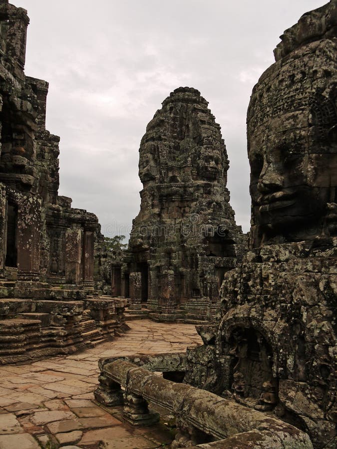 Angkor - Bayon temple stock photo. Image of historical - 11056534