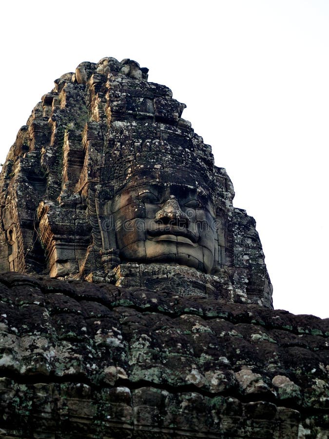 Angkor, Bayon temple stock image. Image of cambodia, carved - 29422315