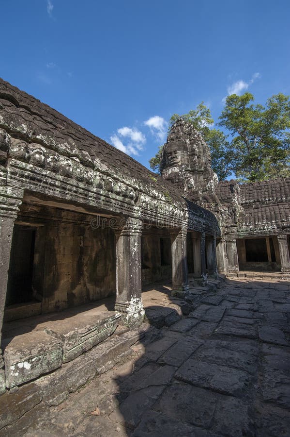 Angkor Bayon Temple stock image. Image of antique, rock - 67755613