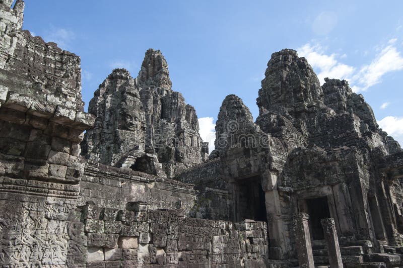Angkor Bayon Temple stock photo. Image of monument, amazing - 67755664