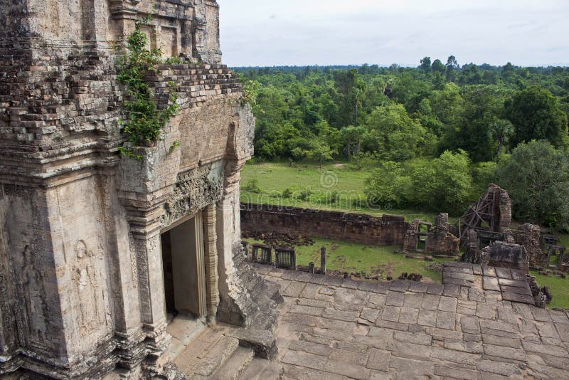 Angkor temple Bakong stock image. Image of rock, historic - 31612995