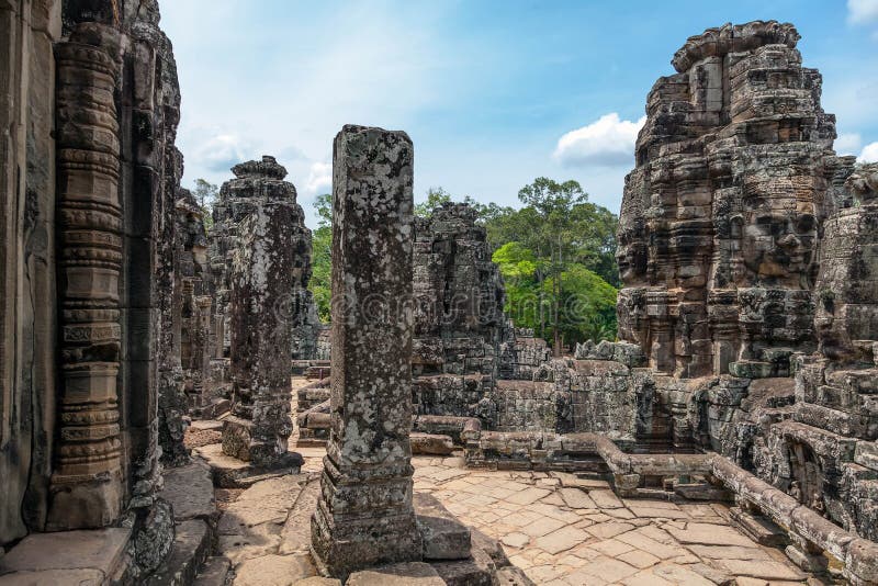 Angkor Thom Temple stock image. Image of hinduism, faith - 28197425