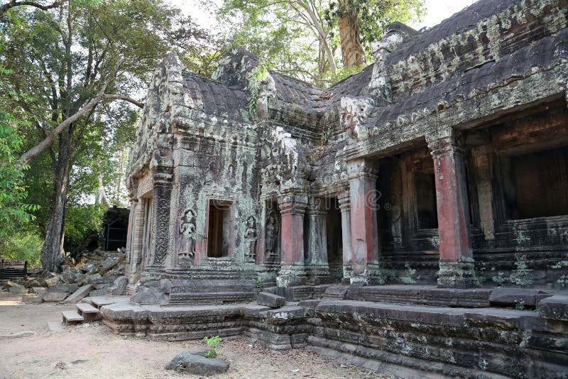 Angkor Thom Temple Complex, Cambodia Stock Image - Image of building ...