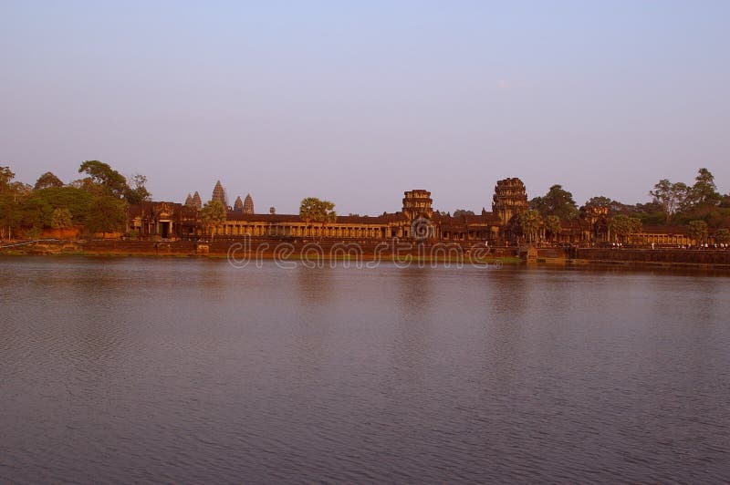 Top View of Angkor Wat Temple Stock Photo - Image of place, buddhism ...
