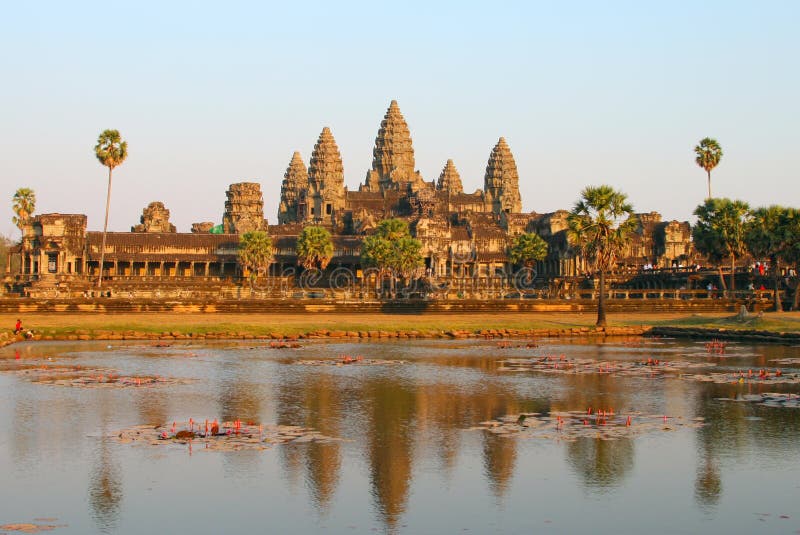 Angkor Wat before Sunset, Cambodia. Stock Photo - Image of organization ...