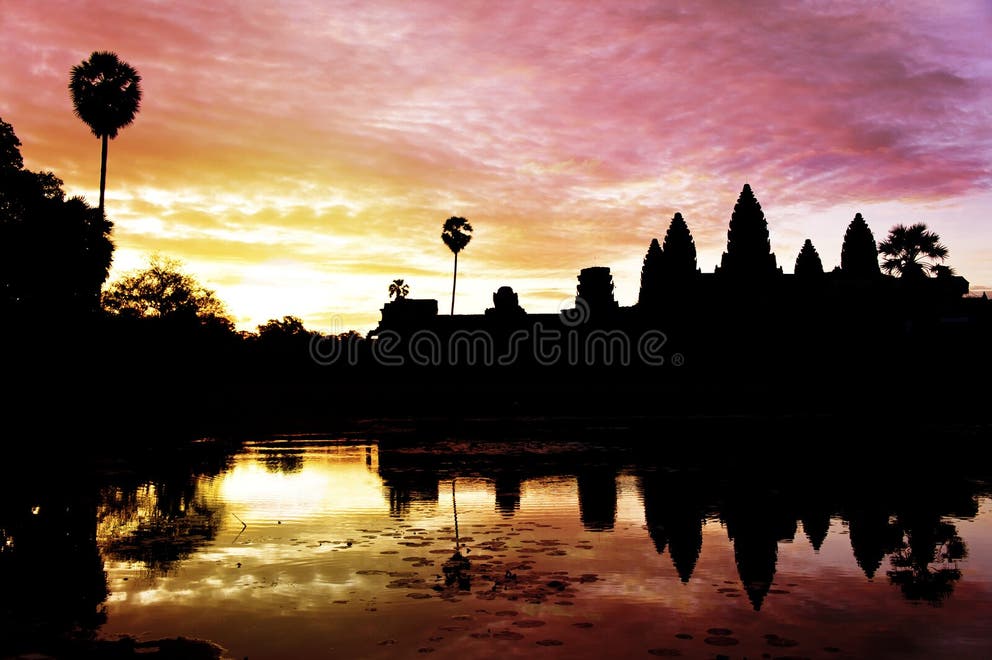Angkor Wat stock image. Image of hinduism, pagoda, cambodian - 25207705