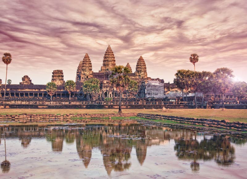 Angkor Wat stock image. Image of cambodia, siem, landmark - 28316967