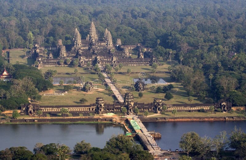 Angkor Wat Aerial View stock photo. Image of pilgrimage - 2838294
